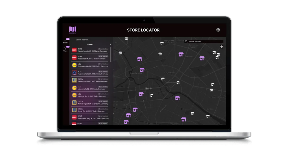 High-Performing Store Locator for Consumer Brands | Mapular
